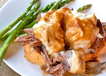 Hot Beef Sandwich, an Indulgent Leftover Makeover - Glenda Embree