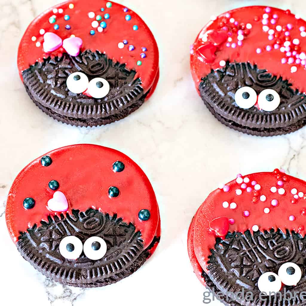 Oreo Cookie Recipe | Valentine Love Bugs - Glenda Embree