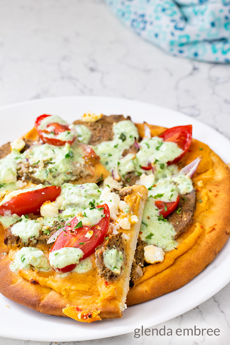 Delicious Gyro Pizza with Homemade Gyro Meat - Glenda Embree