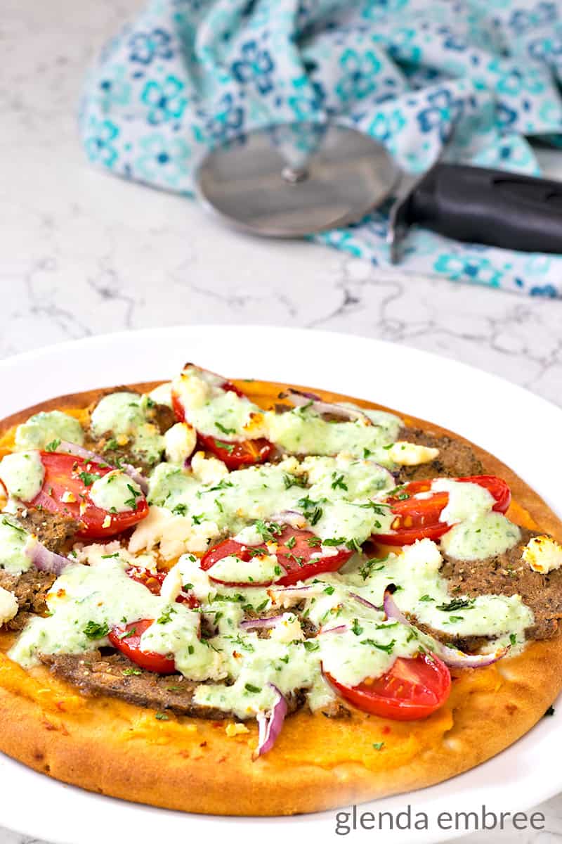Delicious Gyro Pizza with Homemade Gyro Meat - Glenda Embree