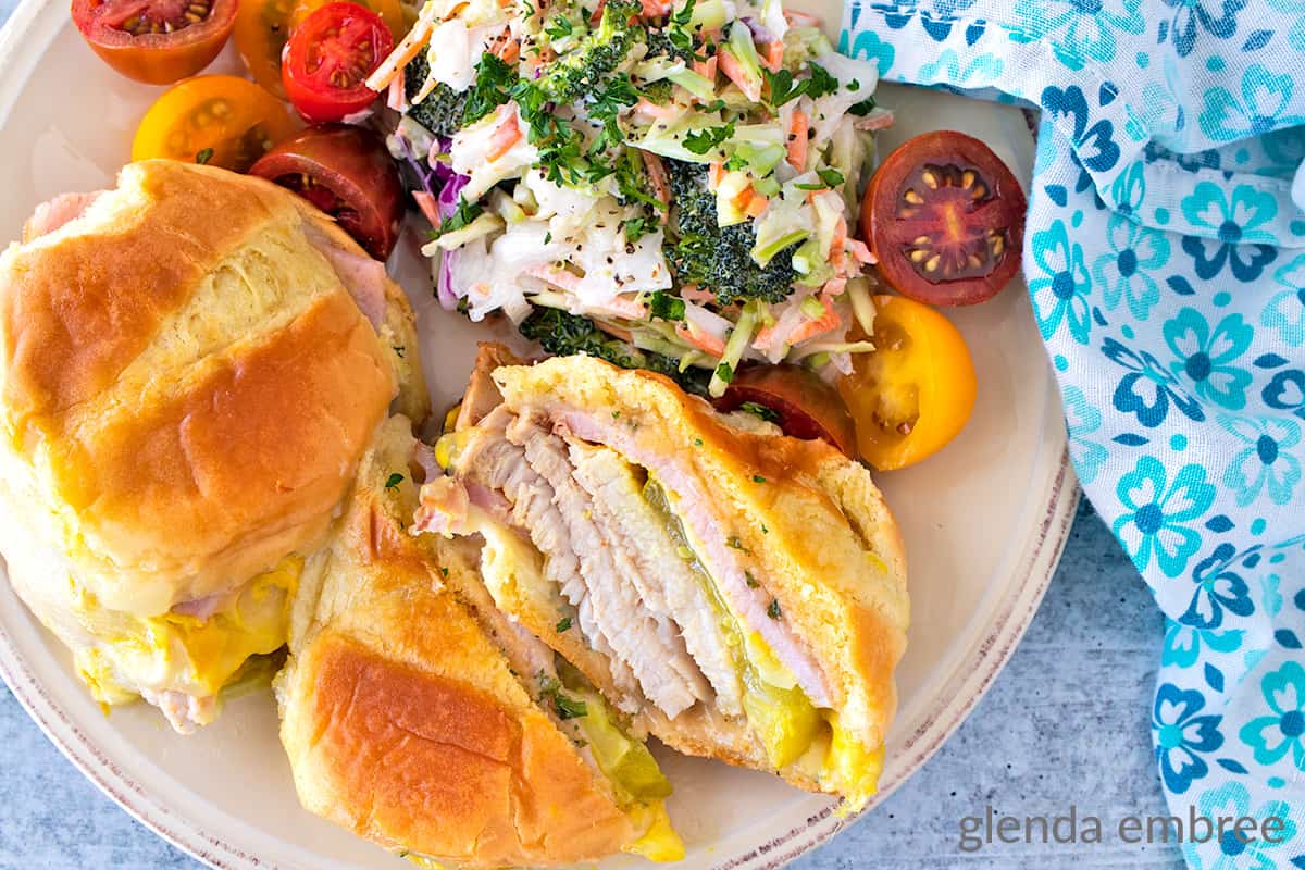 Delicious Cuban Sliders, Mini Cuban Sandwiches - Glenda Embree