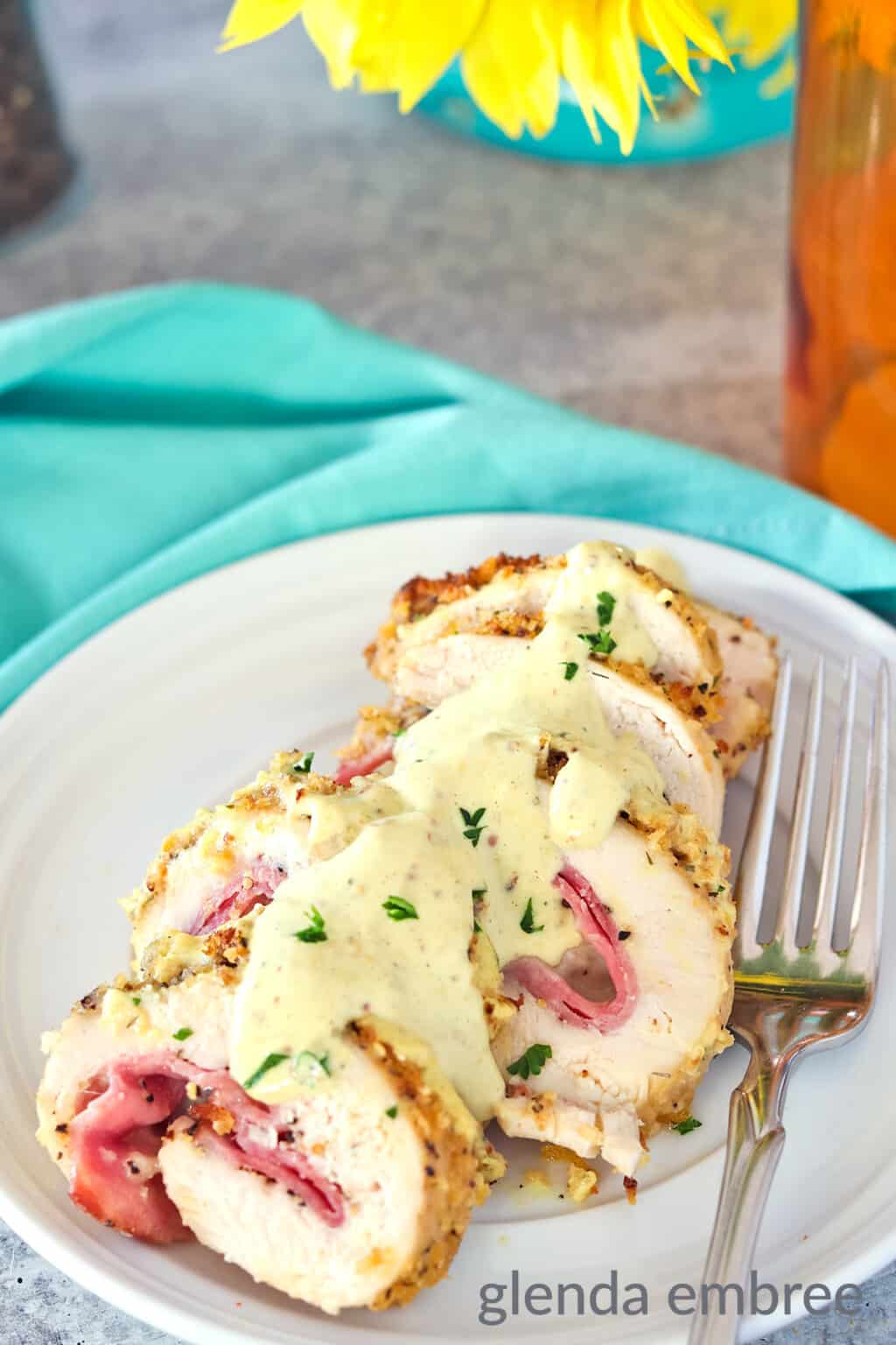 Air Fryer Chicken Cordon Bleu, Quick and Easy - Glenda Embree