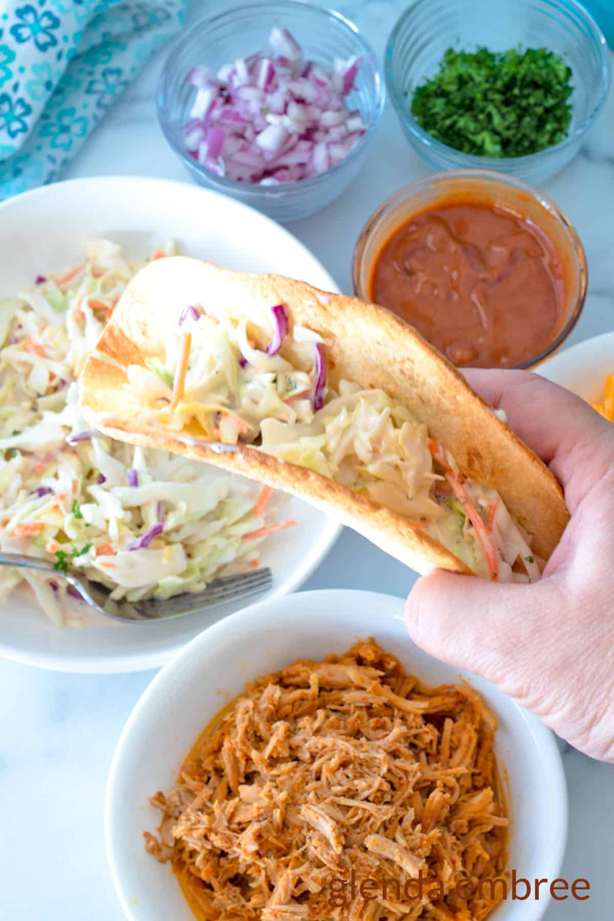 Pulled Pork Tacos (Slow Cooker Pulled Pork for Tacos Recipe) - Glenda ...