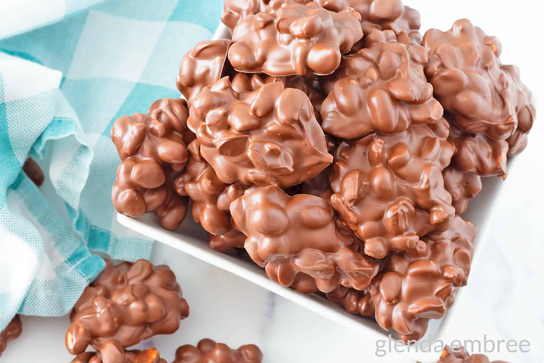 Peanut Clusters Recipe, Easy, 3-Ingredient & Delicious - Glenda Embree