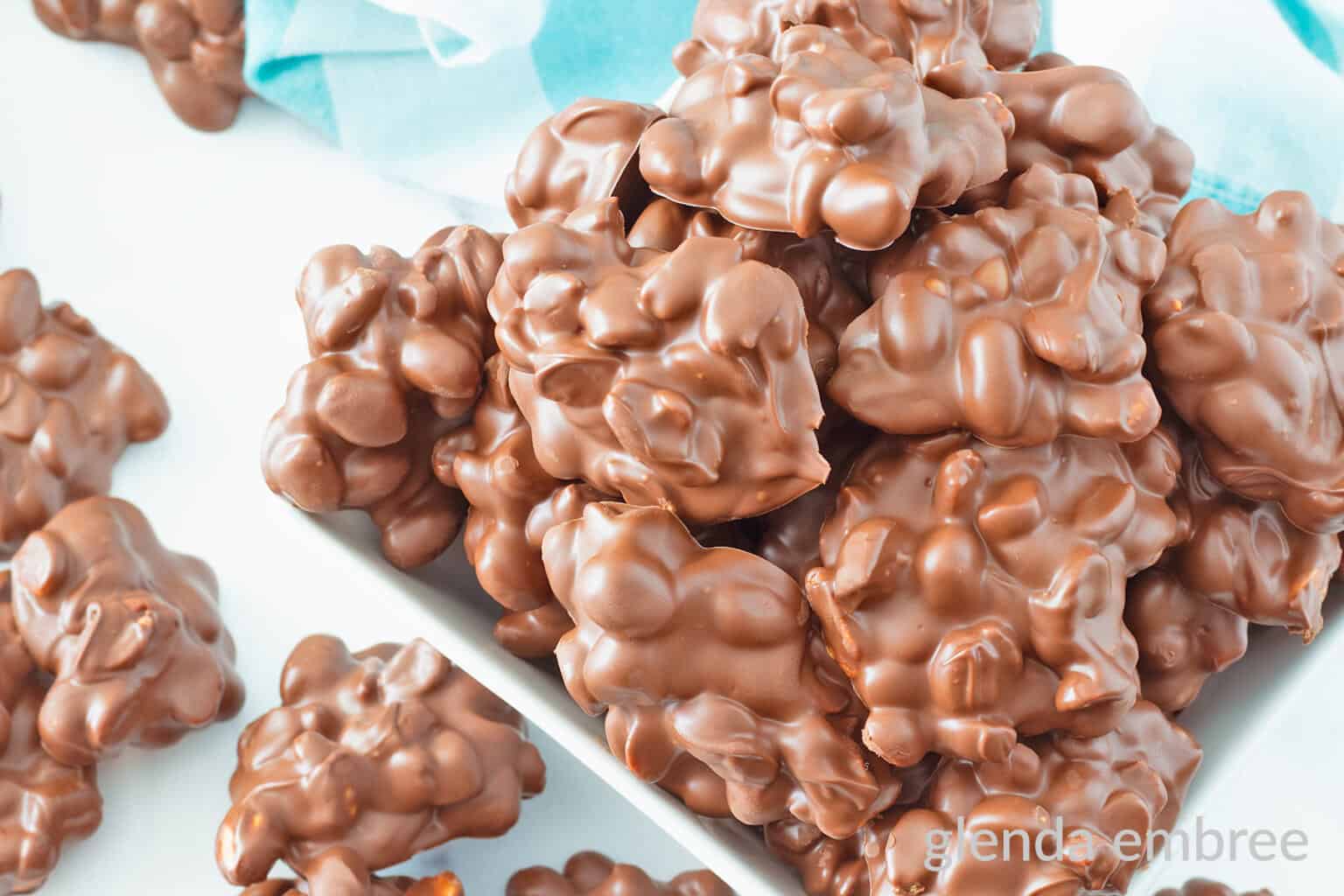 Peanut Clusters Recipe, Easy, 3-Ingredient & Delicious - Glenda Embree