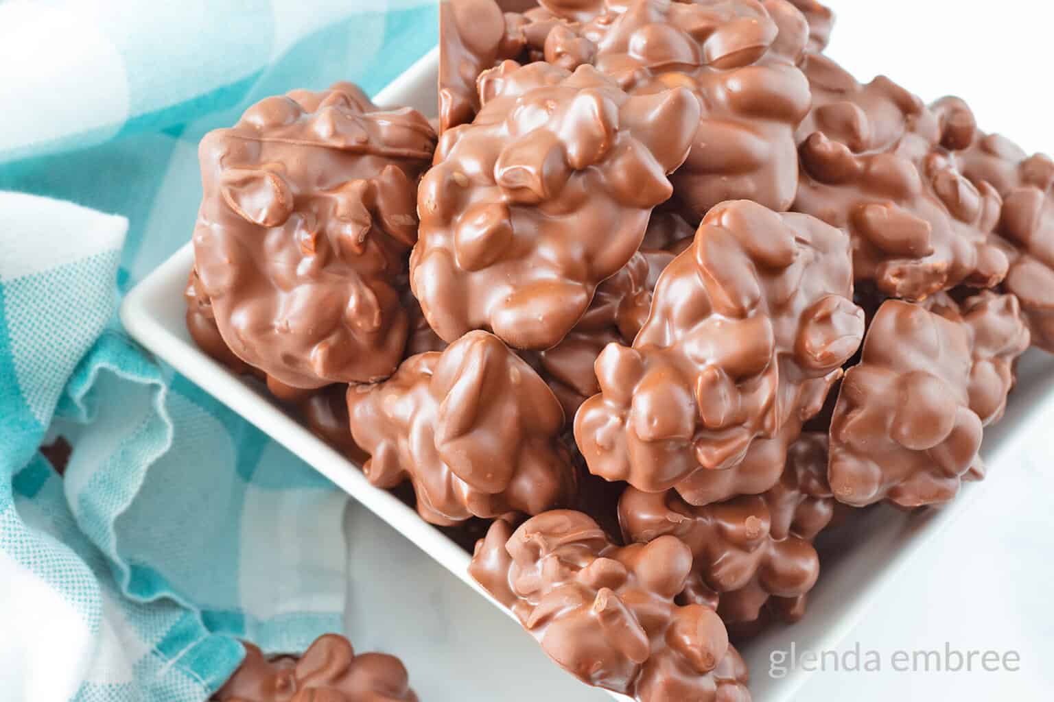 Peanut Clusters Recipe, Easy, 3-Ingredient & Delicious - Glenda Embree
