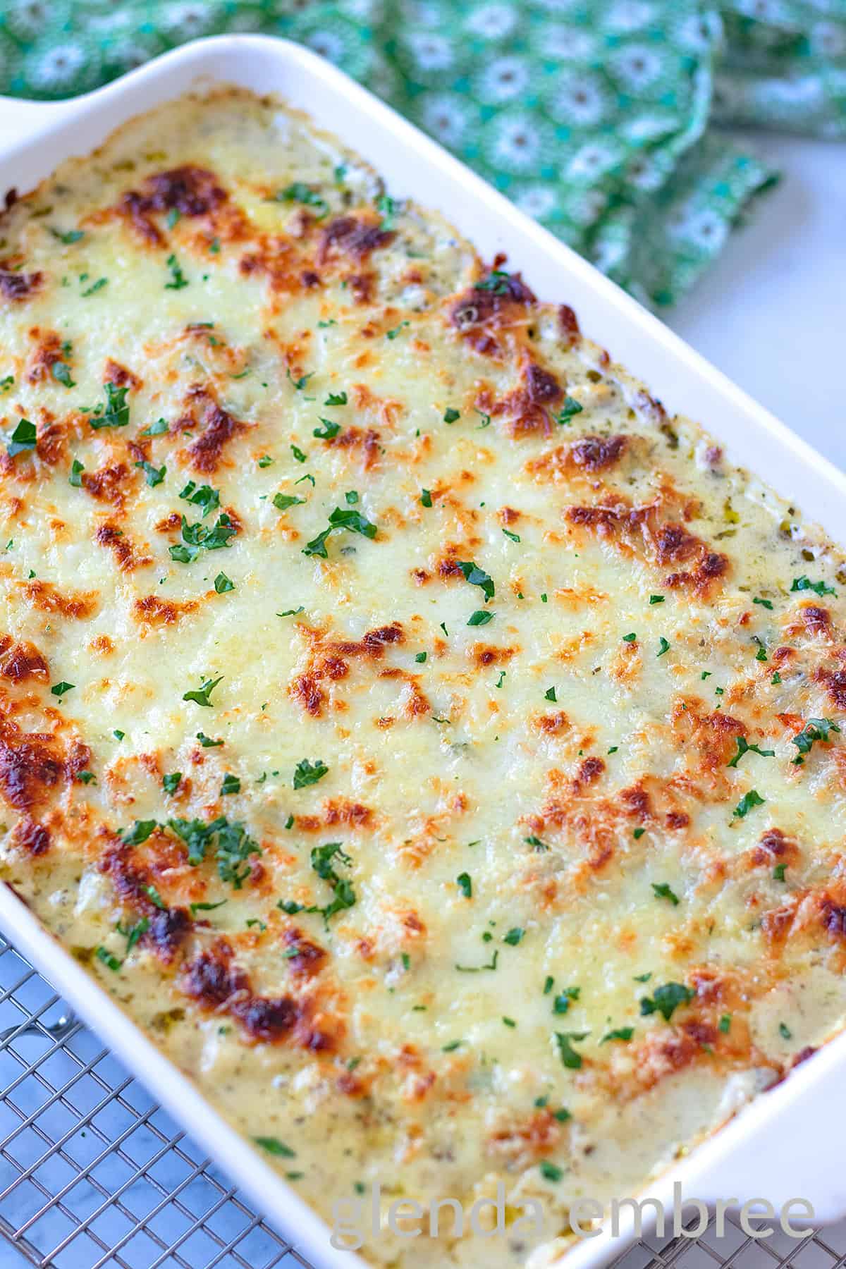 Pesto Alfredo Chicken and Rice Casserole - Glenda Embree